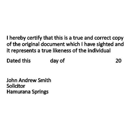 AML Certify Likeness Document Stamp - Self-Inking Stamps