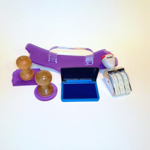 Traditional Stamp or hand stamp with separate ink pad - Self-Inking Stamps