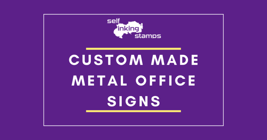 Order laser engraved office signs and machine tags for your business