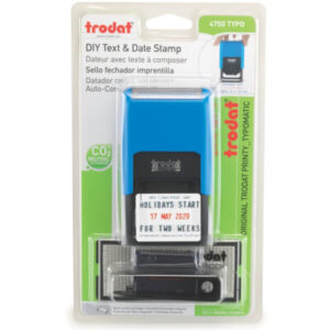 Trodat 4750 Dater DIY 4mm text 2 lines - Self-Inking Stamps