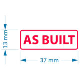 As Built Stamp S842 - Self-Inking Stamps