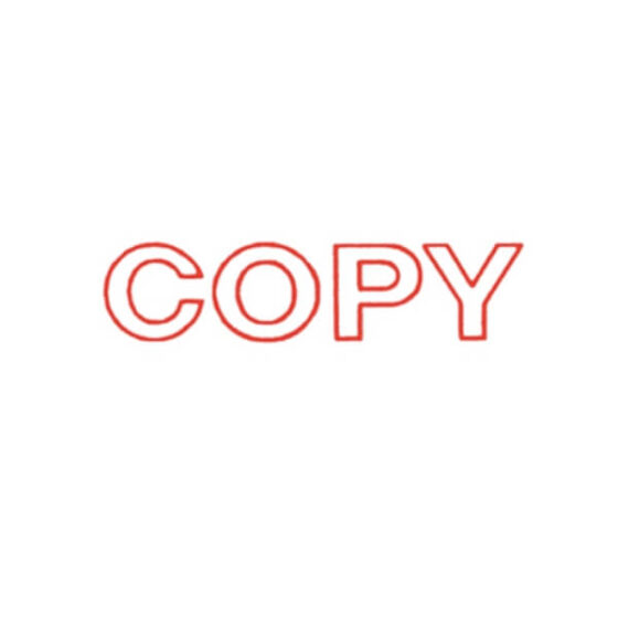 Dixon Stamp 010 Copy Red Pre Inked - Self-Inking Stamps